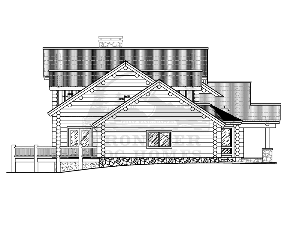Large Cabin Kits by Frontier Log Homes • 3500 sq ft and Over