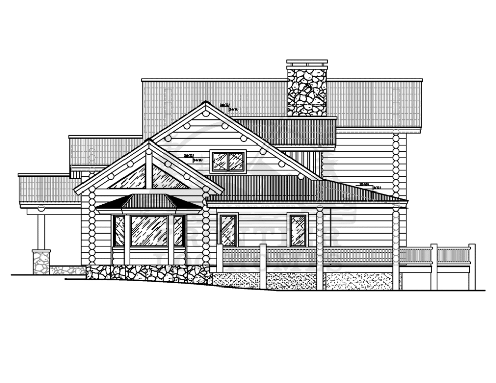 Large Cabin Kits by Frontier Log Homes • 3500 sq ft and Over