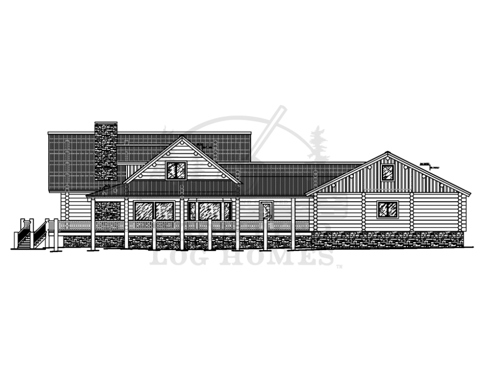 Large Cabin Kits by Frontier Log Homes • 3500 sq ft and Over