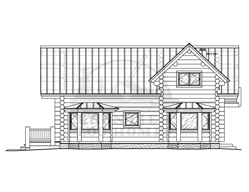 1500 sq ft and Under Cabin Kits by Frontier Log Homes