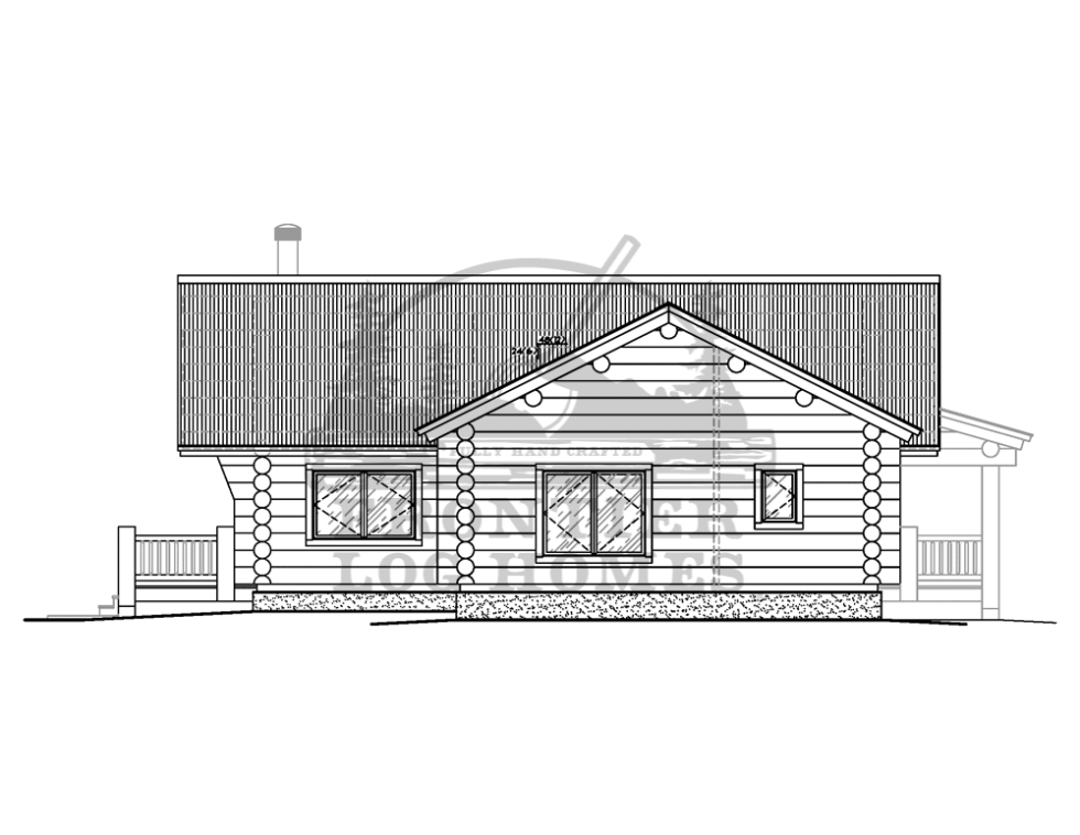 1500-2500 sq ft Cabin Kits by Frontier Log Homes