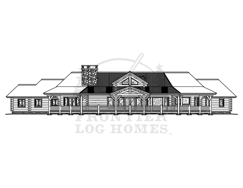 2500-3500 sq ft Cabin Kits by Frontier Log Homes
