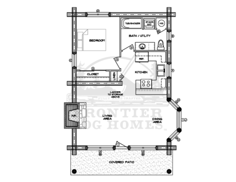 1500 sq ft and Under Cabin Kits by Frontier Log Homes